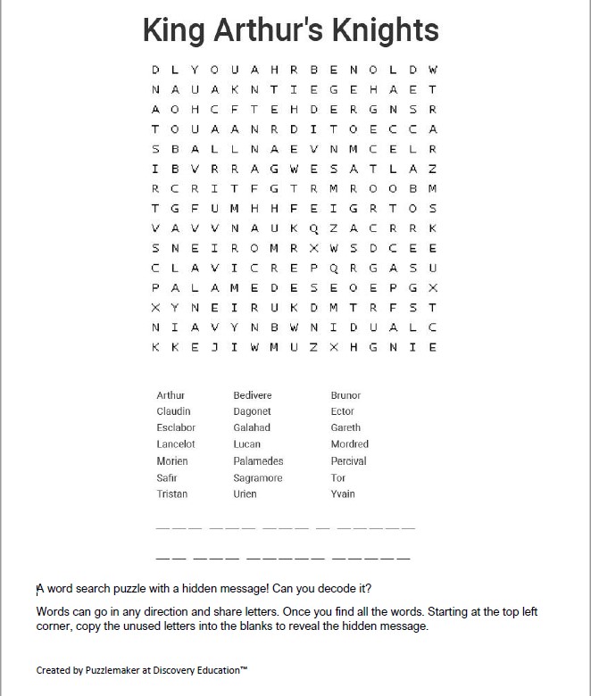 Activities for Kids – Clan Arthur Association, USA